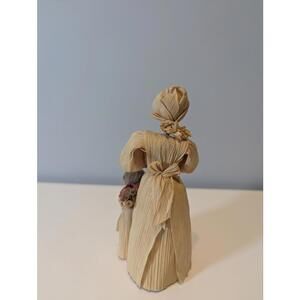 Other | Vintage Handmade Corn Husk Doll Mother And Child Folk Art ...